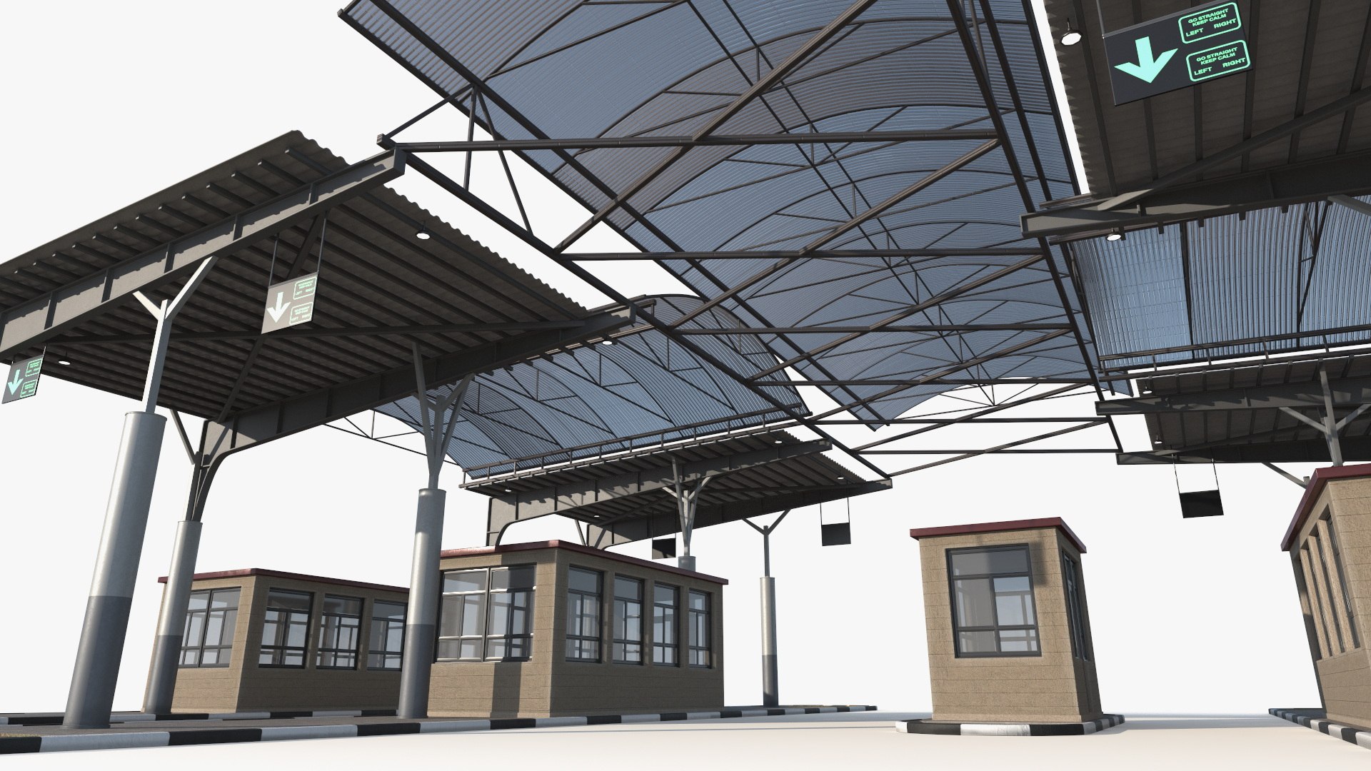 Border Checkpoint 3D Model - TurboSquid 2287231