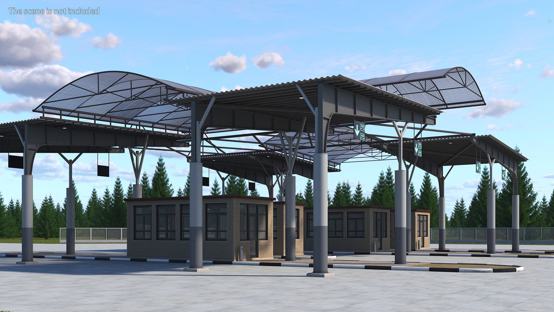 Border Checkpoint 3D Model - TurboSquid 2287231