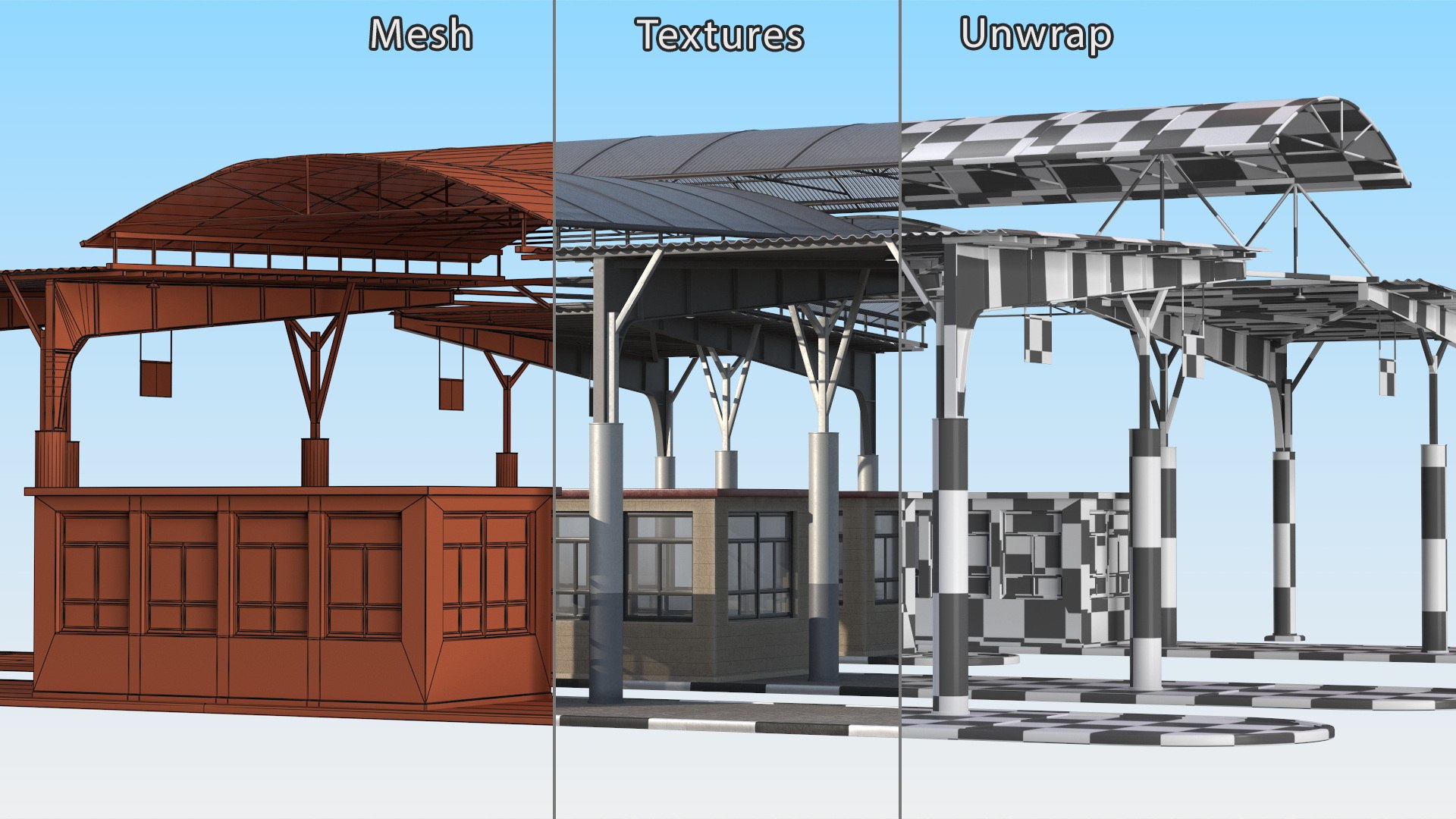 Border Checkpoint 3D Model - TurboSquid 2287231