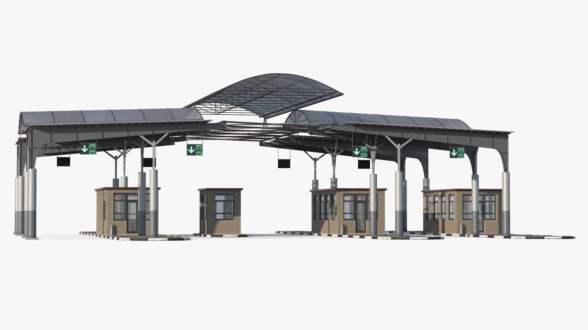 Border Checkpoint 3D Model - TurboSquid 2287231