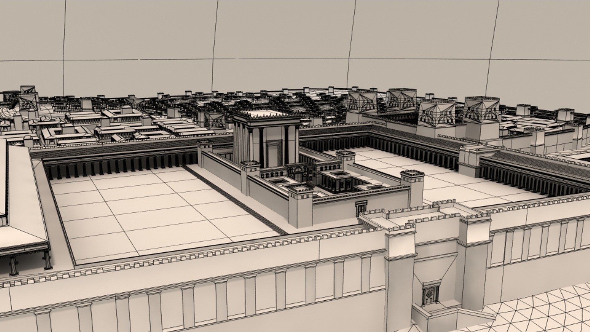 temple solomon city 3d lwo