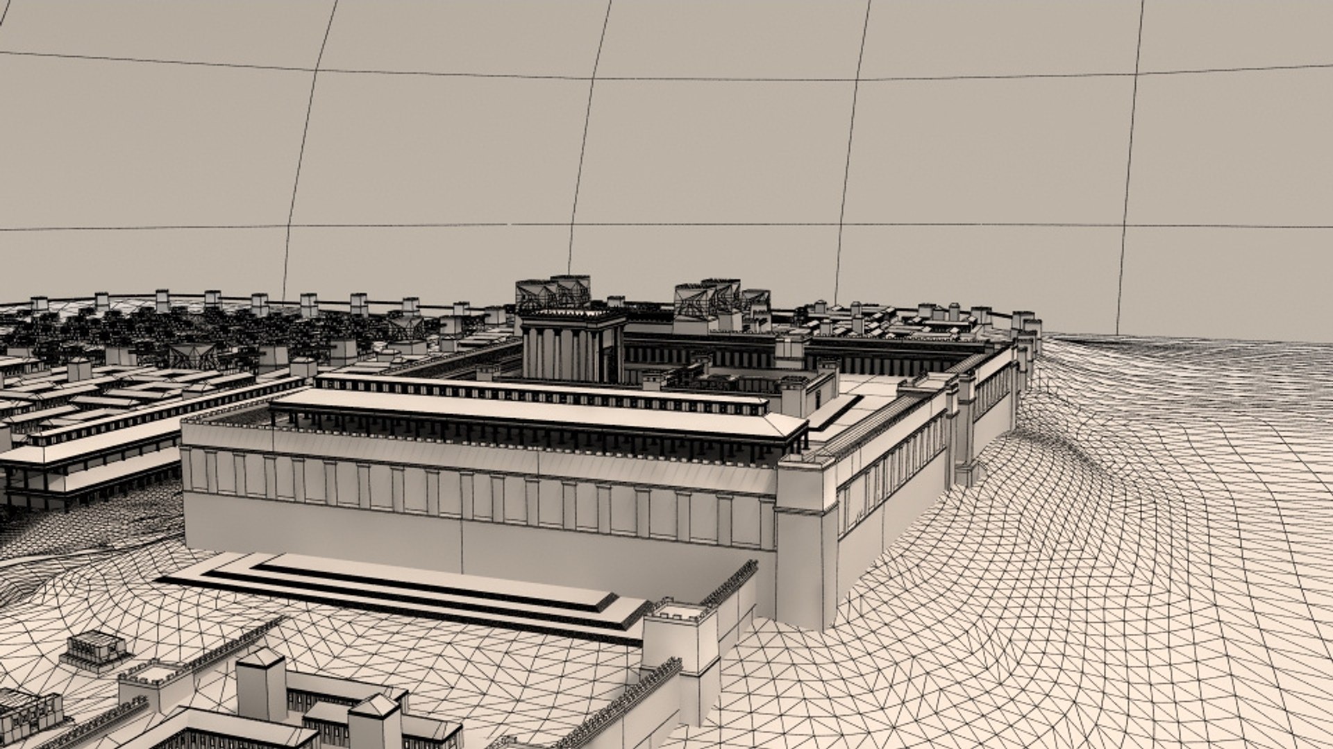 temple solomon city 3d lwo