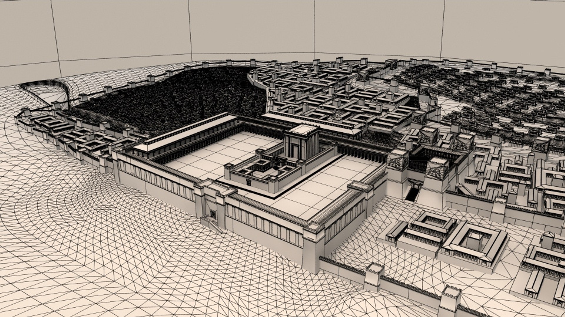 temple solomon city 3d lwo