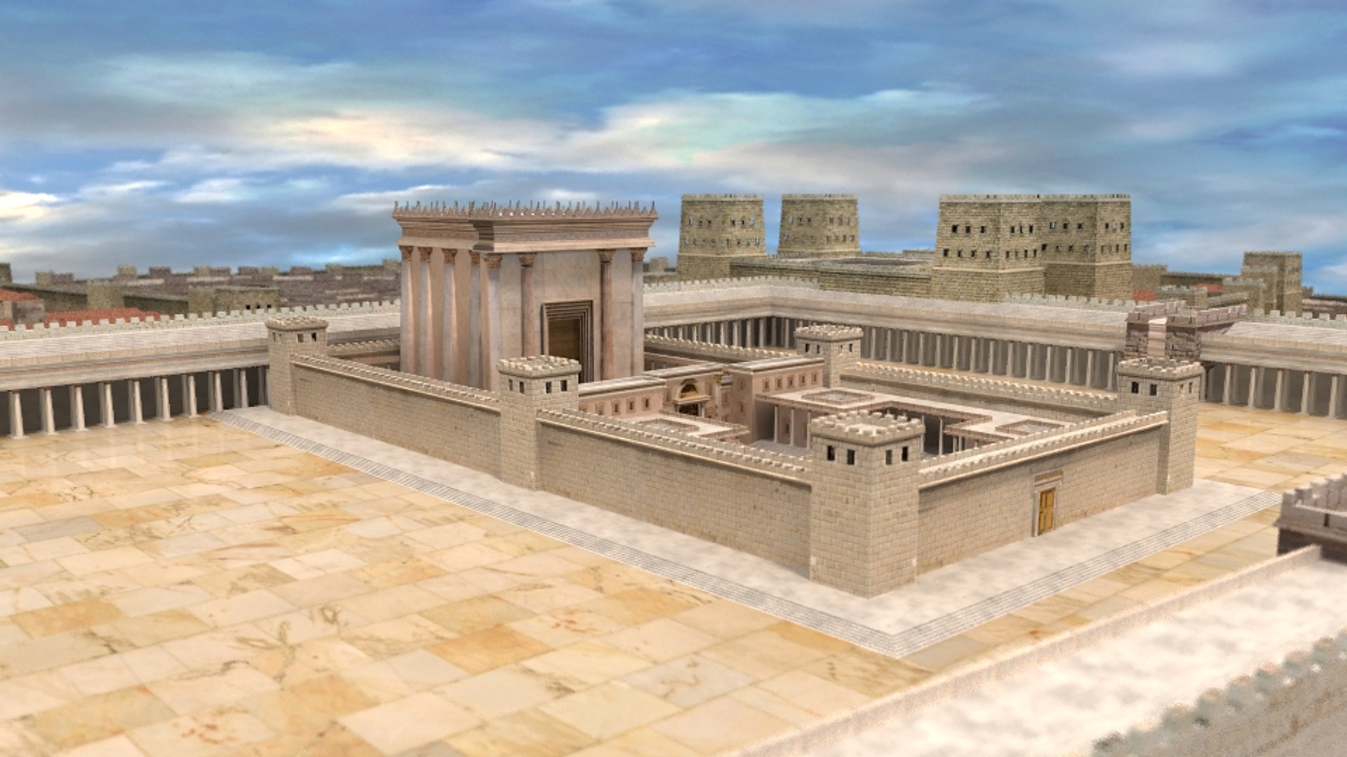 temple solomon city 3d lwo