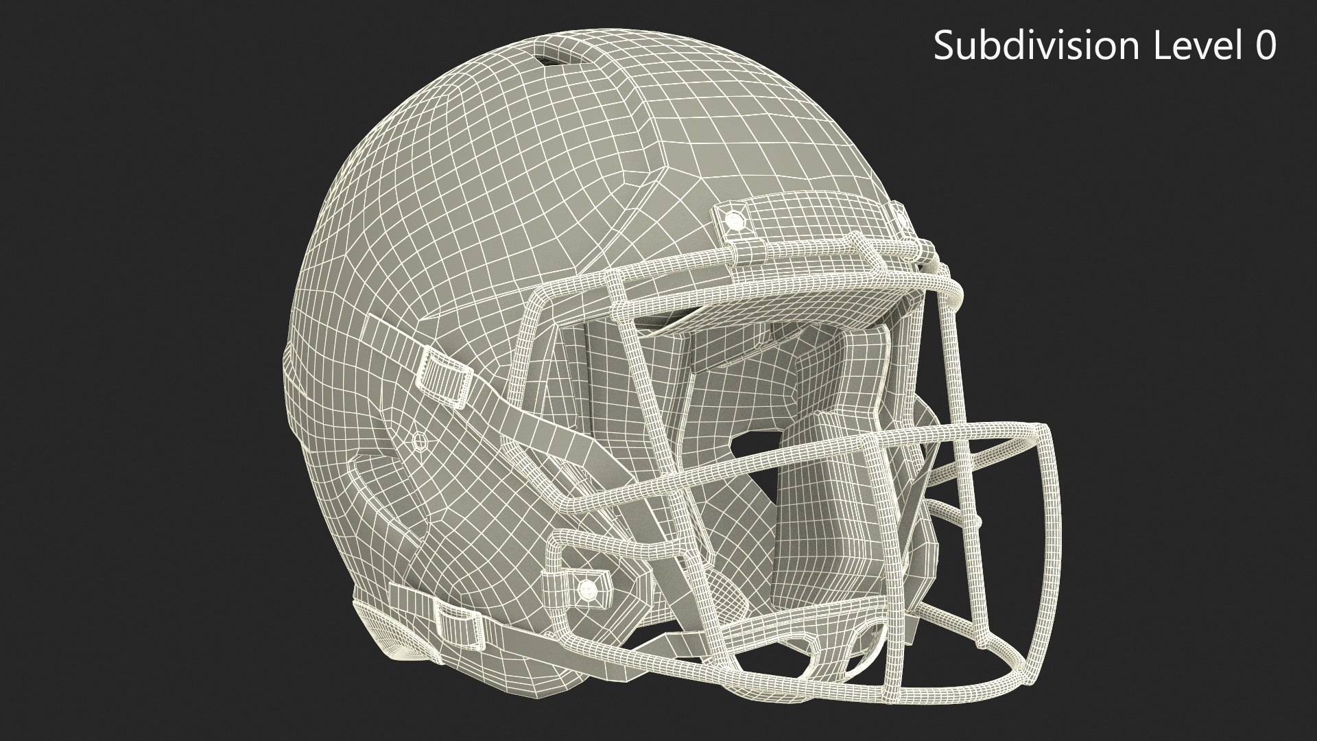 Helmet Red American Football Player Model - TurboSquid 2089602