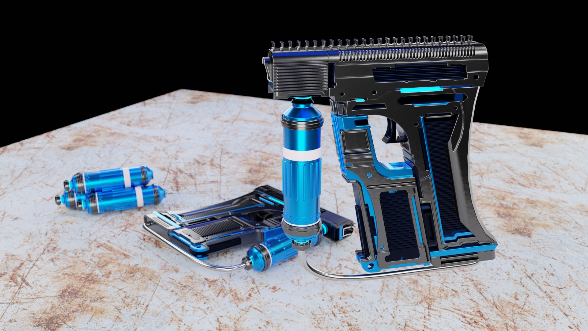 Modern sf gun model - TurboSquid 1560934