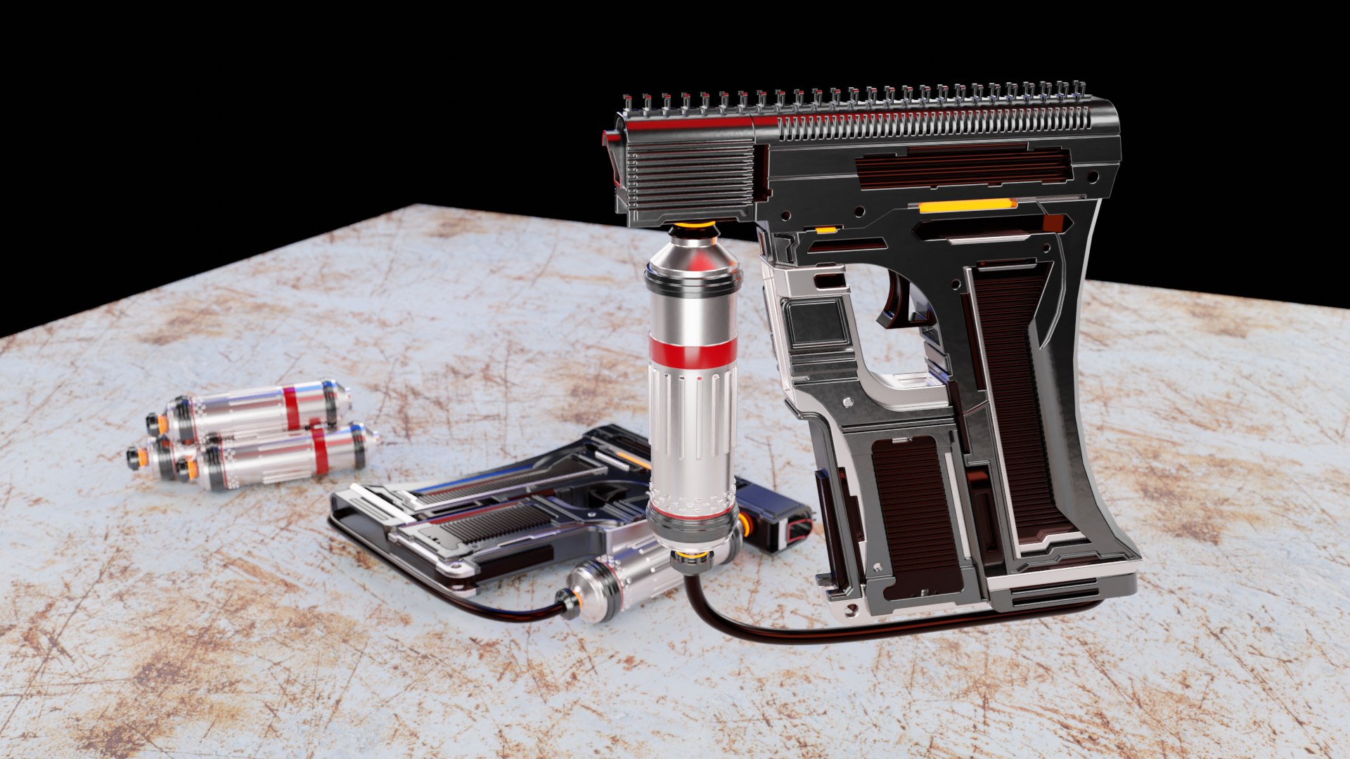 Modern sf gun model - TurboSquid 1560934