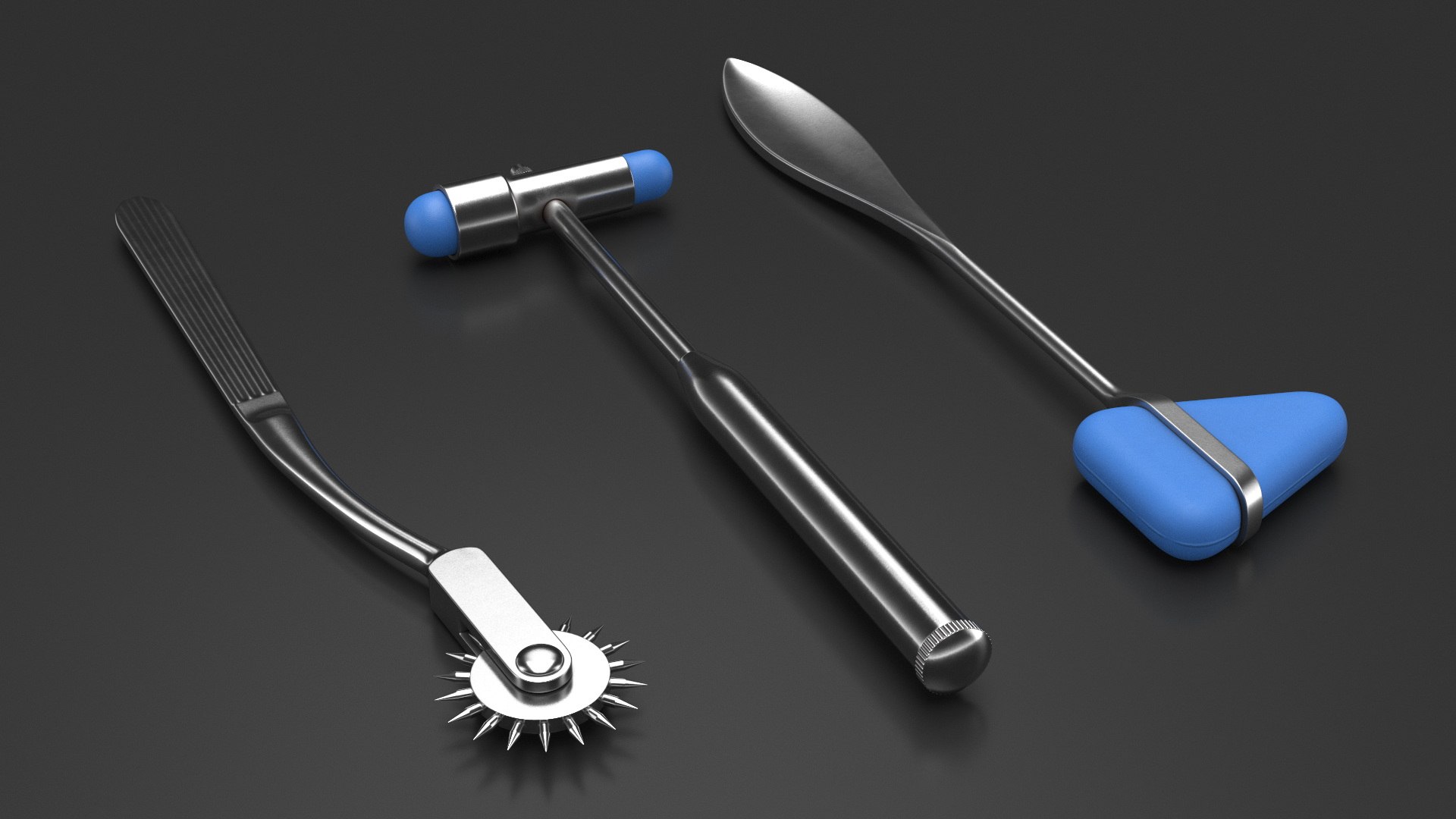 Professional Neurological Examination Tools Set 3D Model - TurboSquid ...