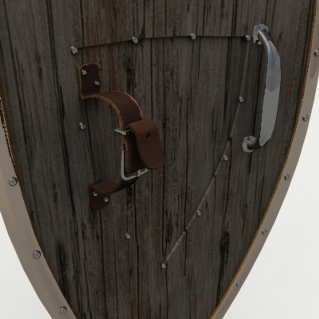 3d Model Medieval English Shield