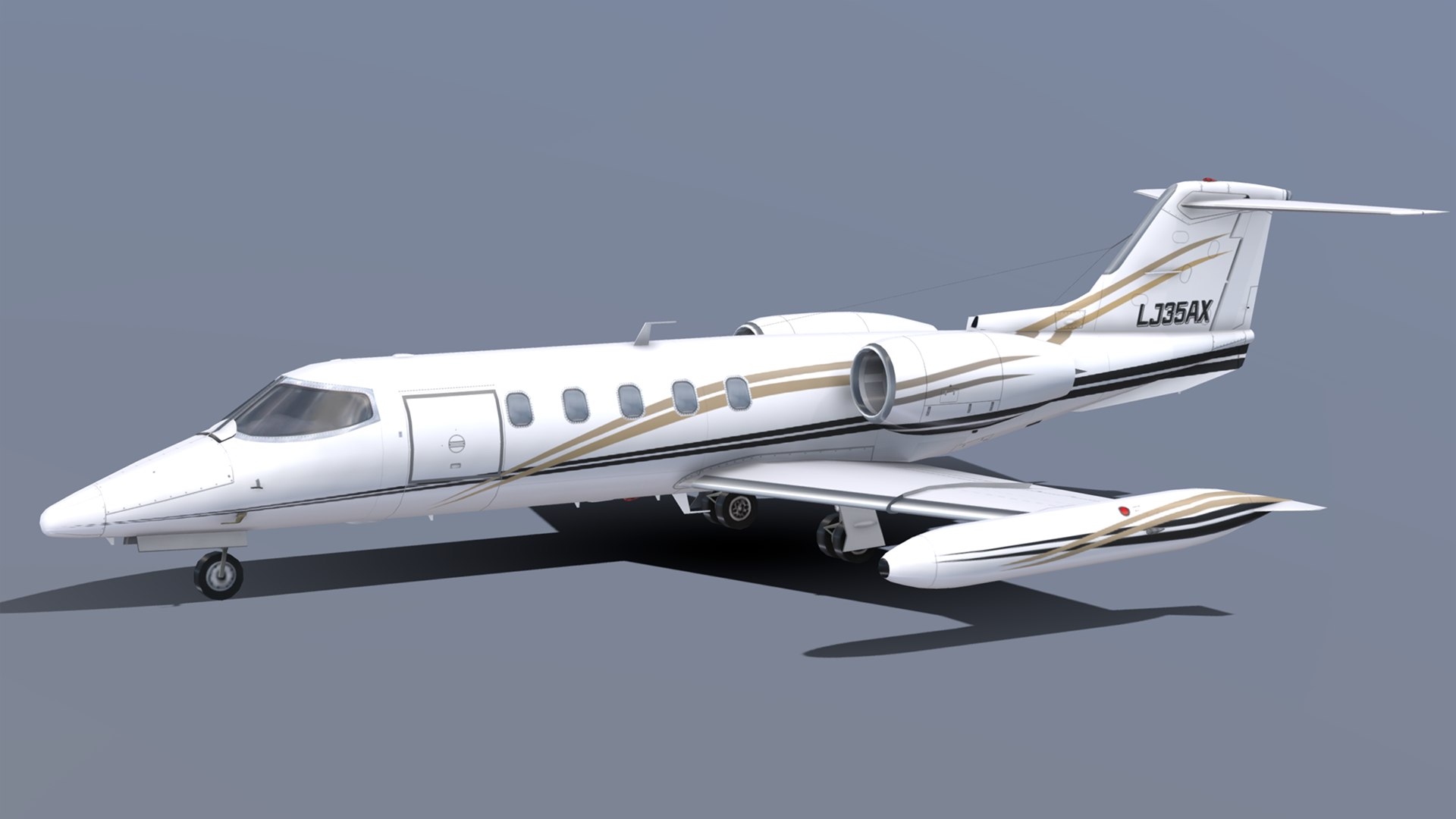 3D Learjet 35 Model - TurboSquid 2218266
