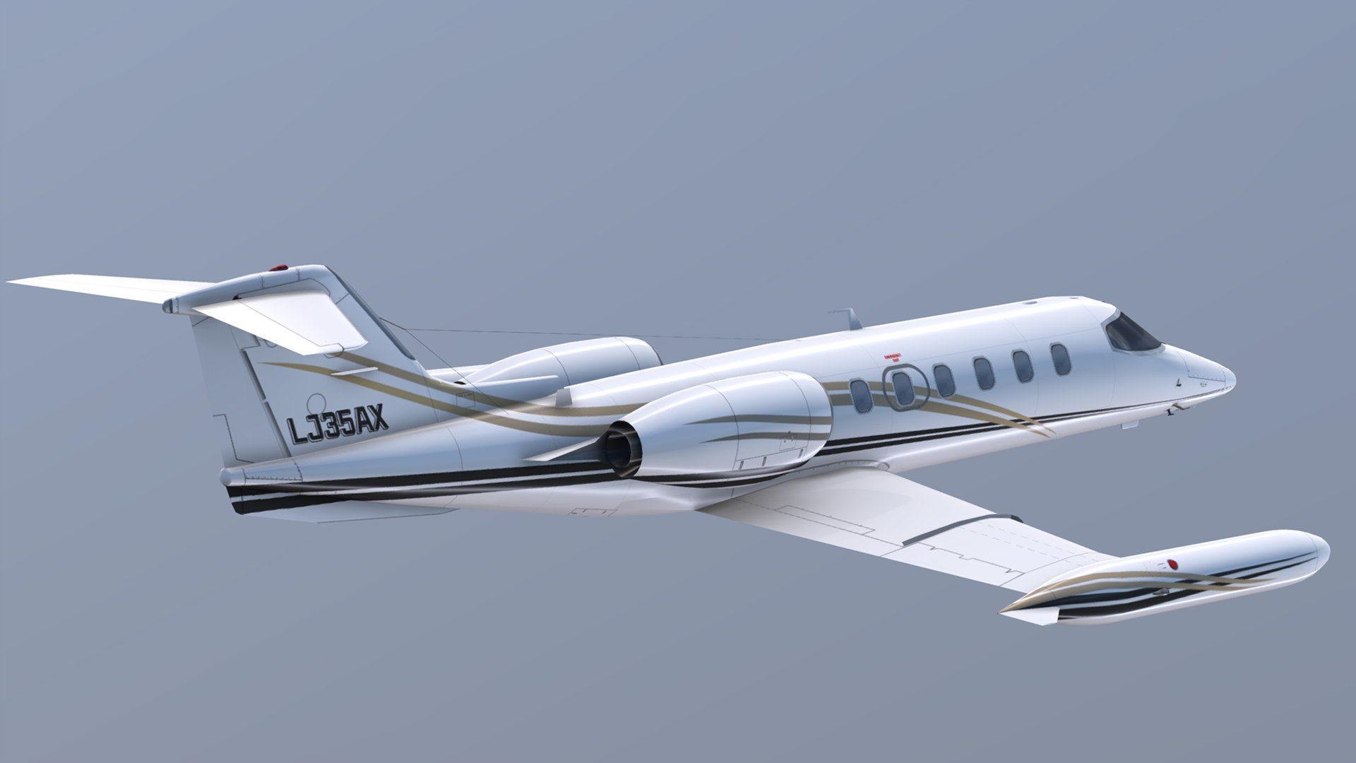 3D Learjet 35 Model - TurboSquid 2218266