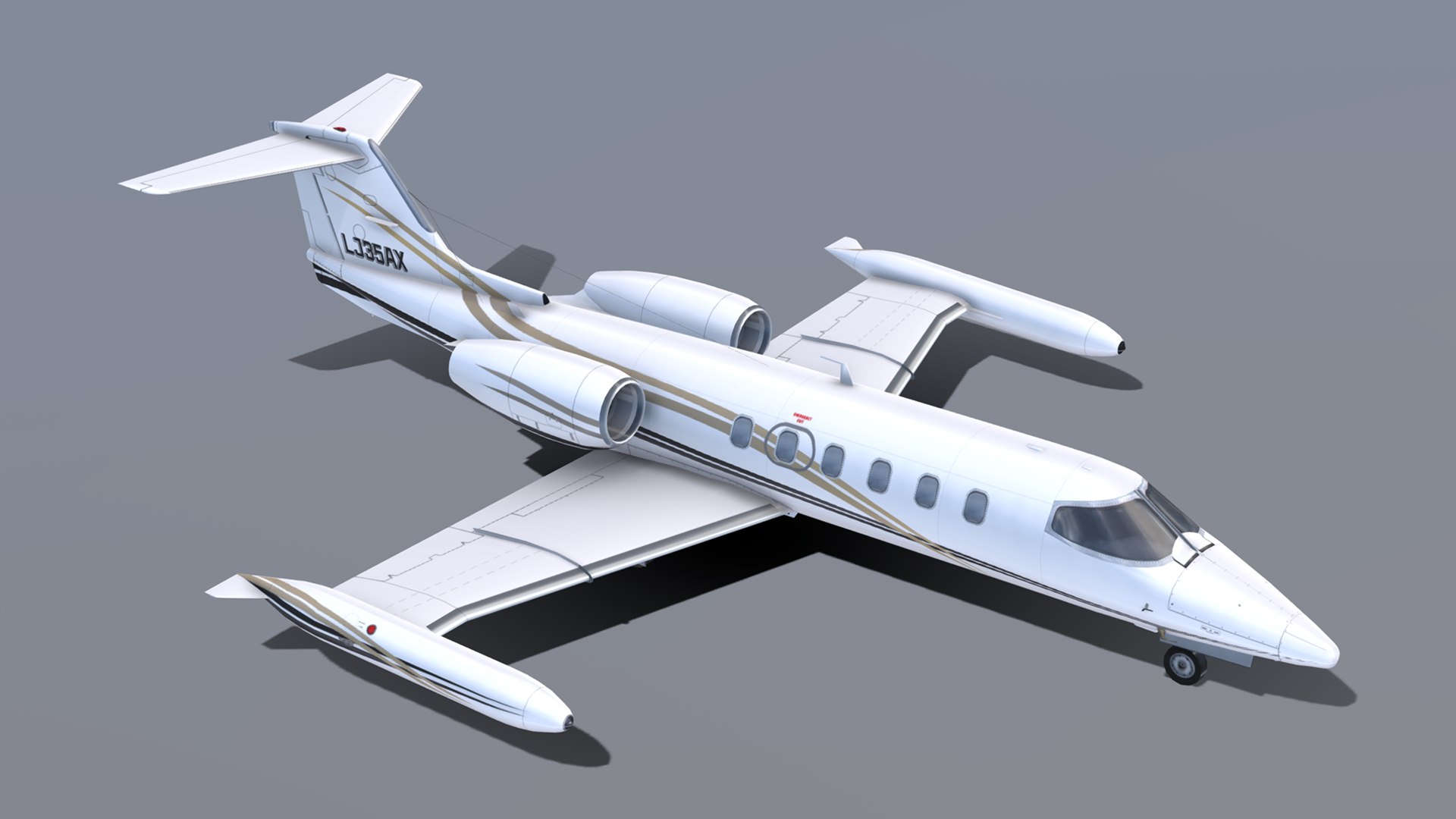 3D Learjet 35 Model - TurboSquid 2218266