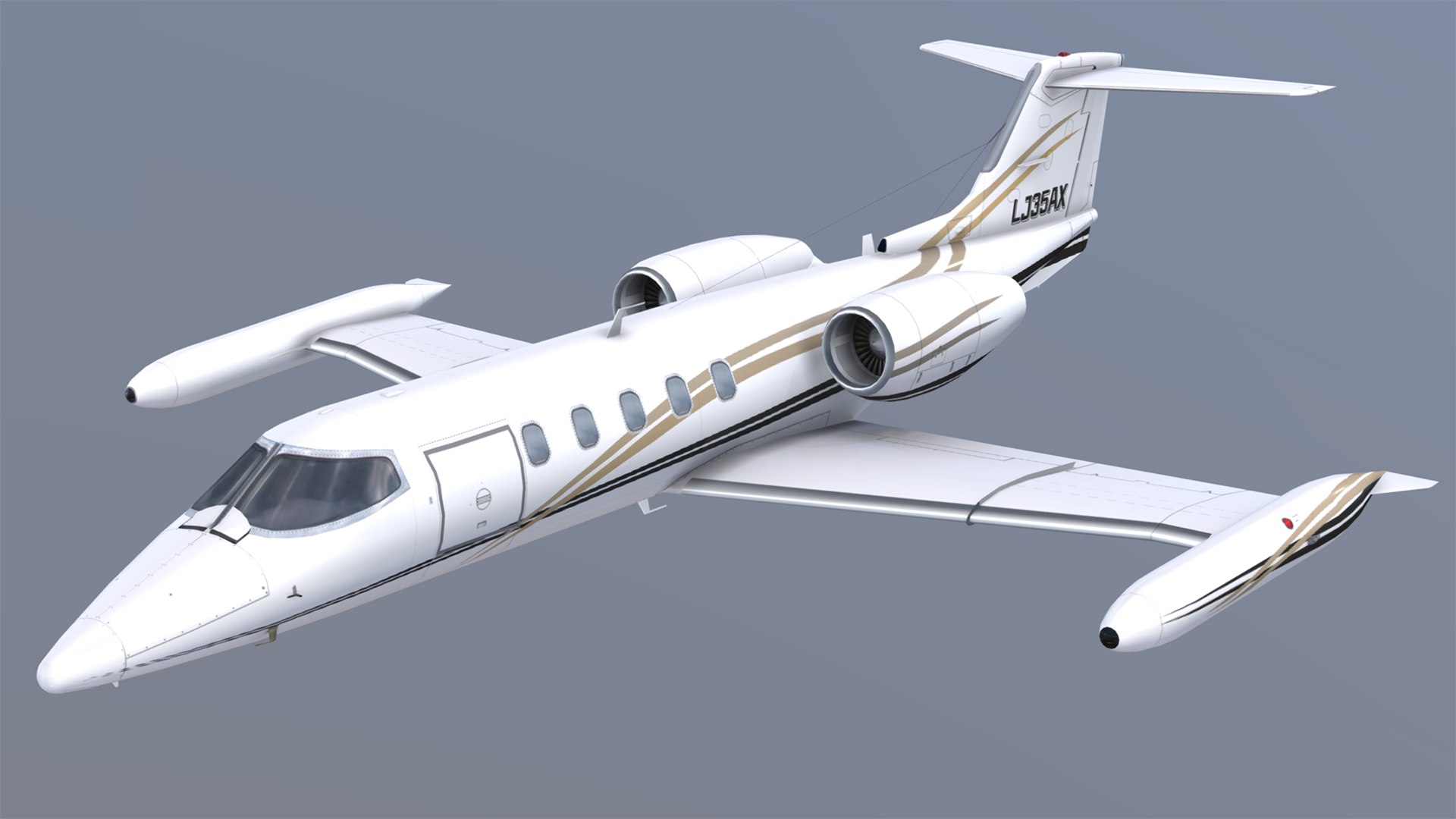 3D Learjet 35 Model - TurboSquid 2218266