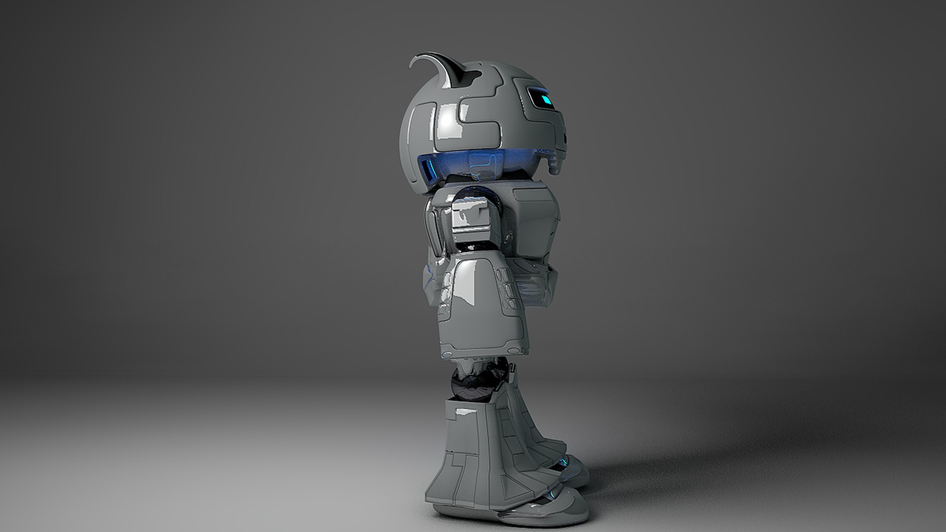 3dsmax robot droid cyborg