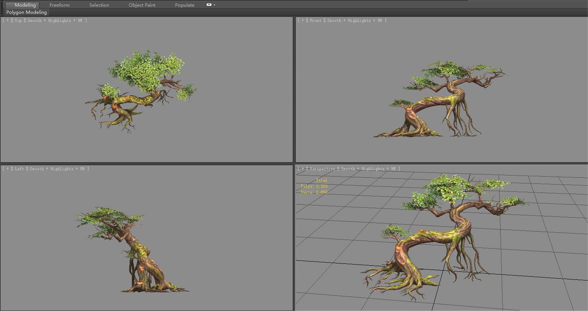 Curved Vines - Swamp Trees - Jungle Roots - Pine 3D Model - TurboSquid ...