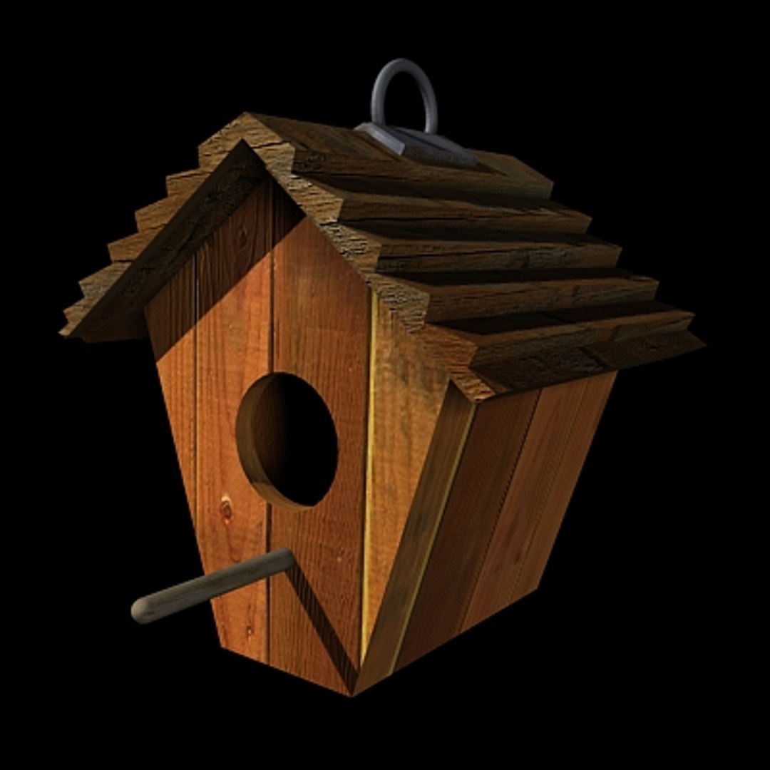 3d Bird Birdhouse House Model