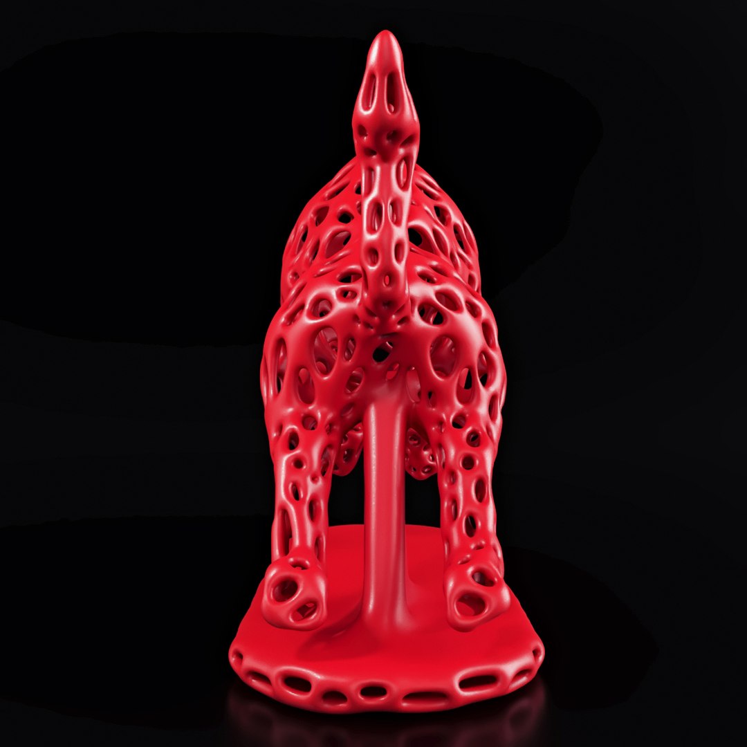 3D Bull Wireframe V2 - TurboSquid 1285375