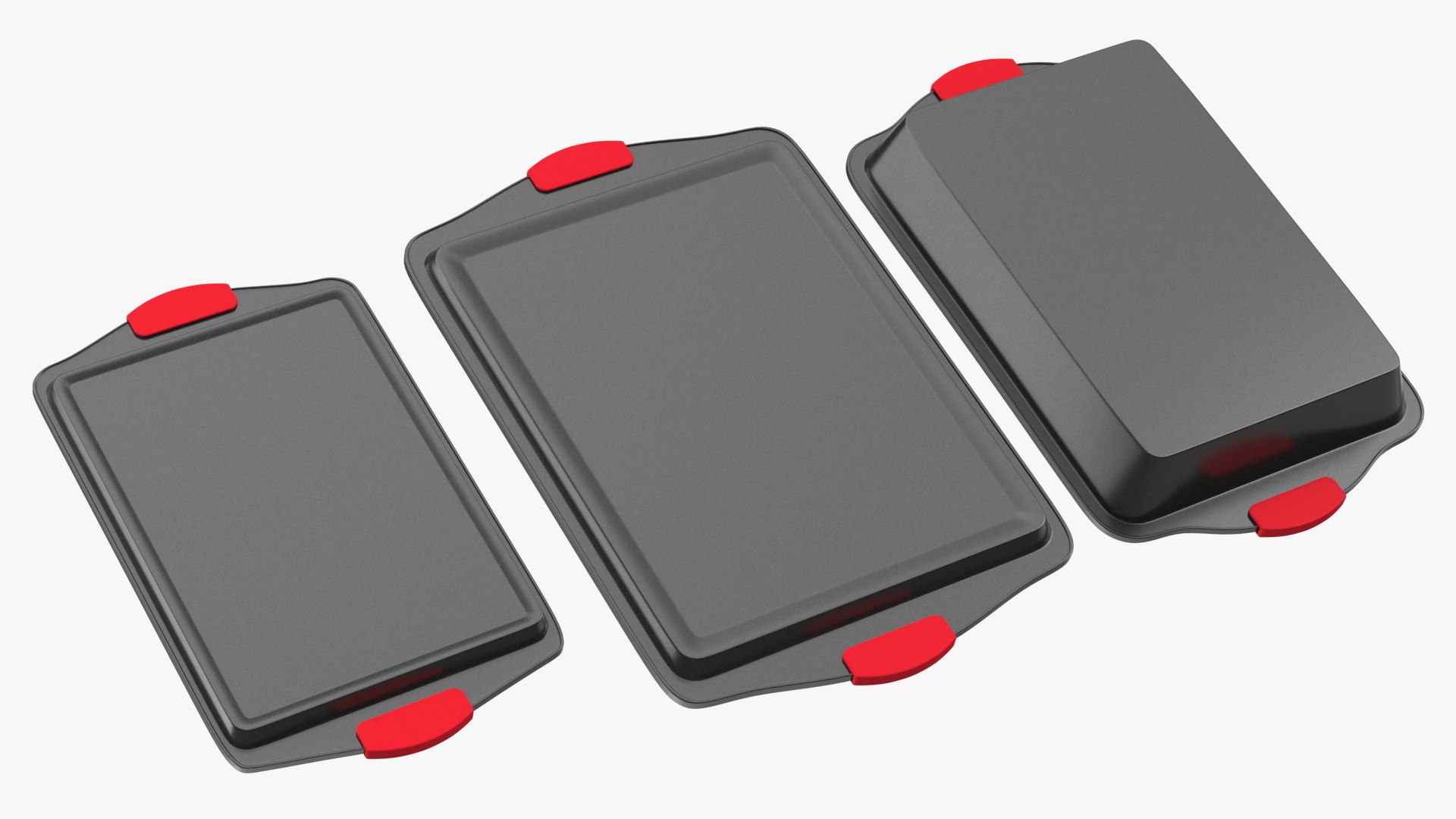 Baking Trays Set Model - TurboSquid 1981363
