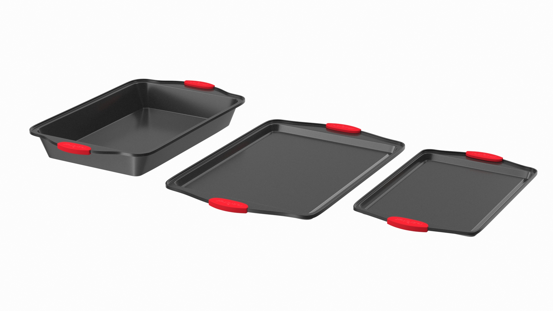 Baking Trays Set Model - TurboSquid 1981363