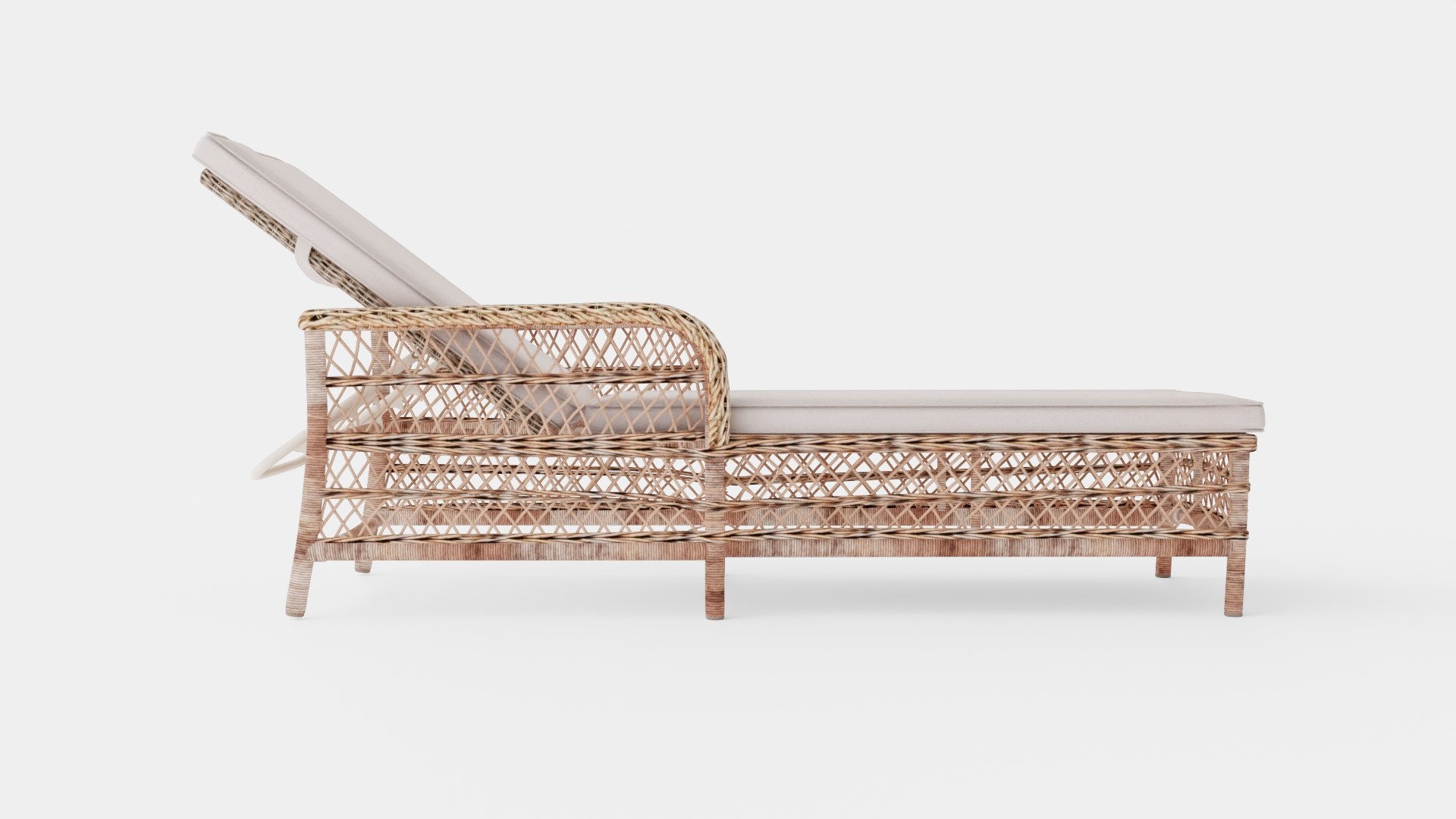 Rattan Sunbed 3D Model - TurboSquid 2255991
