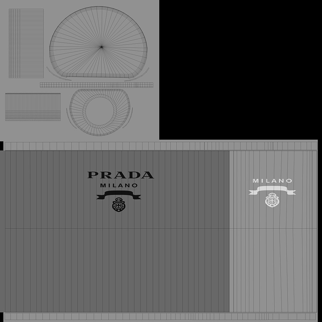 3D prada perfume bottle model - TurboSquid 1255998