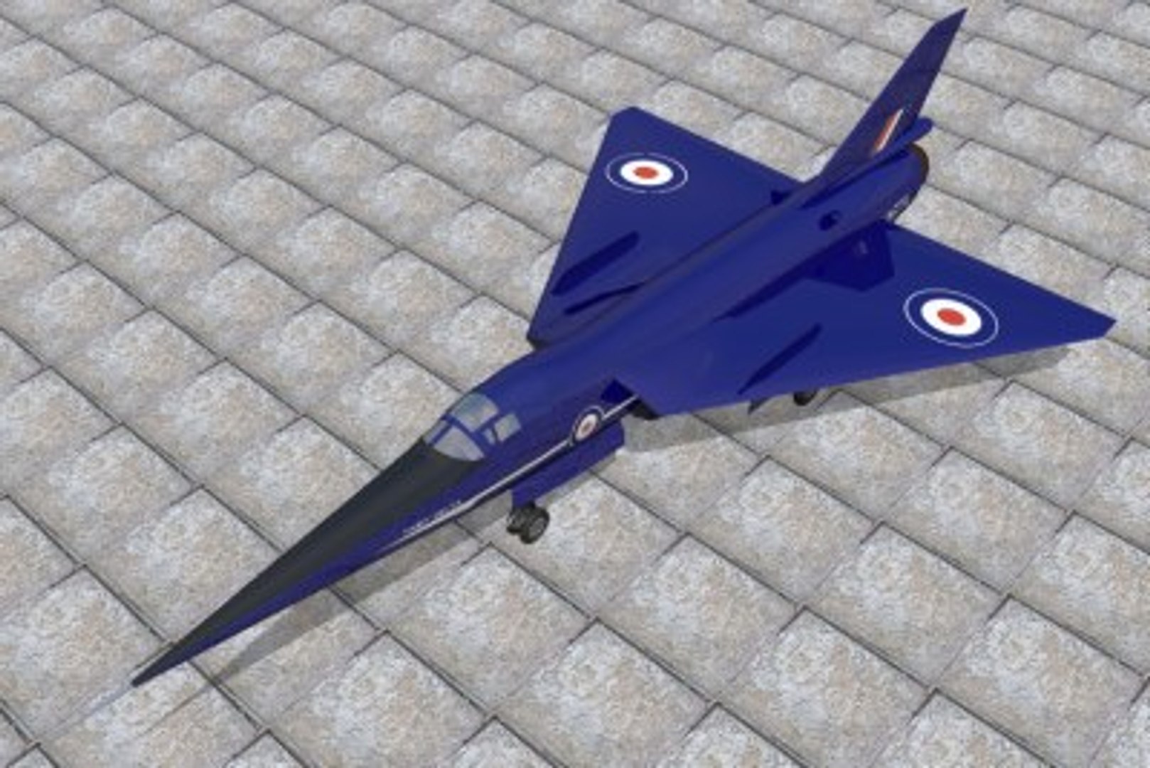 Fairey Delta 2 3d Model