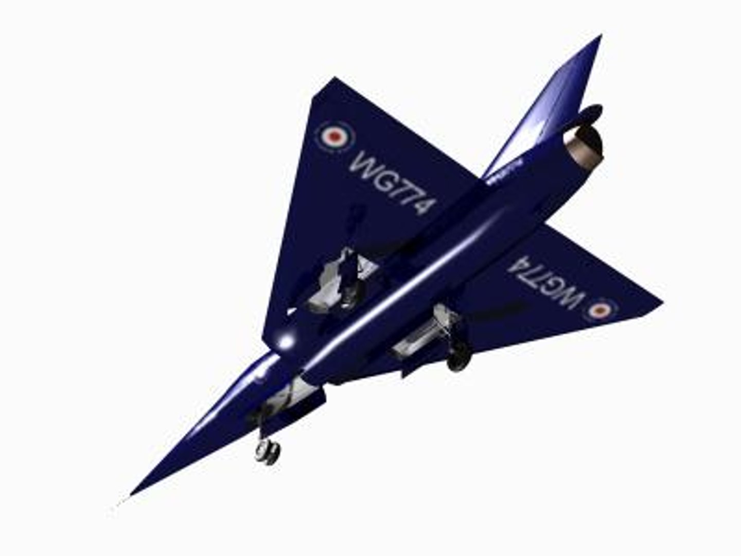 Fairey Delta 2 3d Model