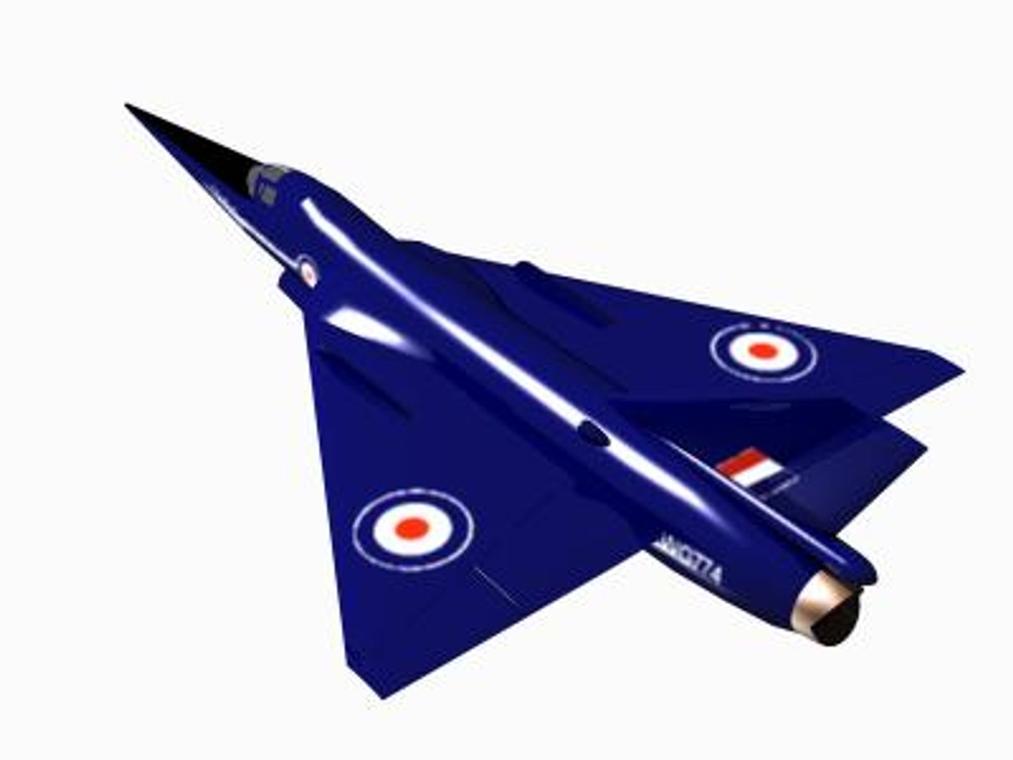 Fairey Delta 2 3d Model