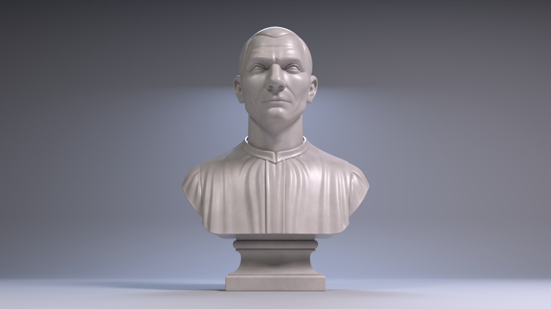 Niccolo Machiavelli Bust Renaissance Political Philosopher 3D Printable ...