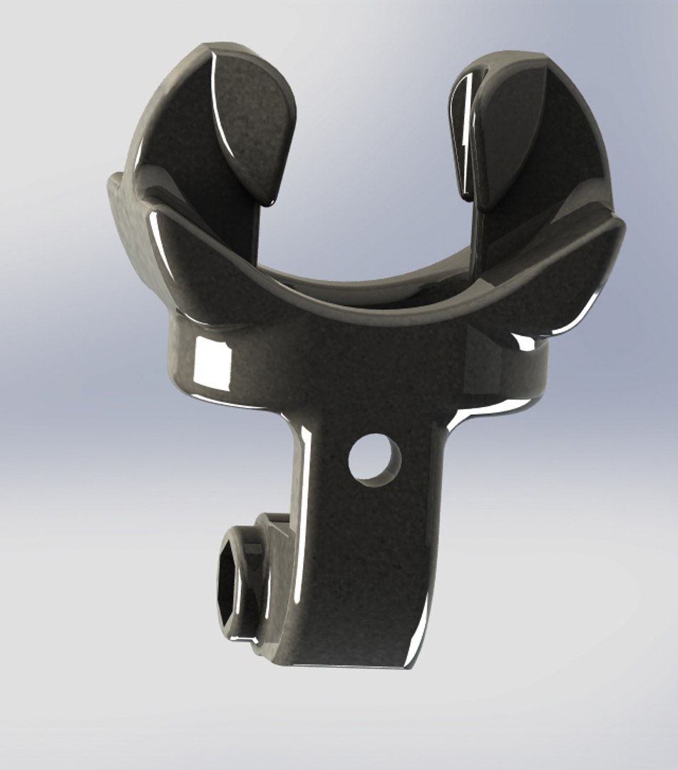 gopro mouth bracket 3d model