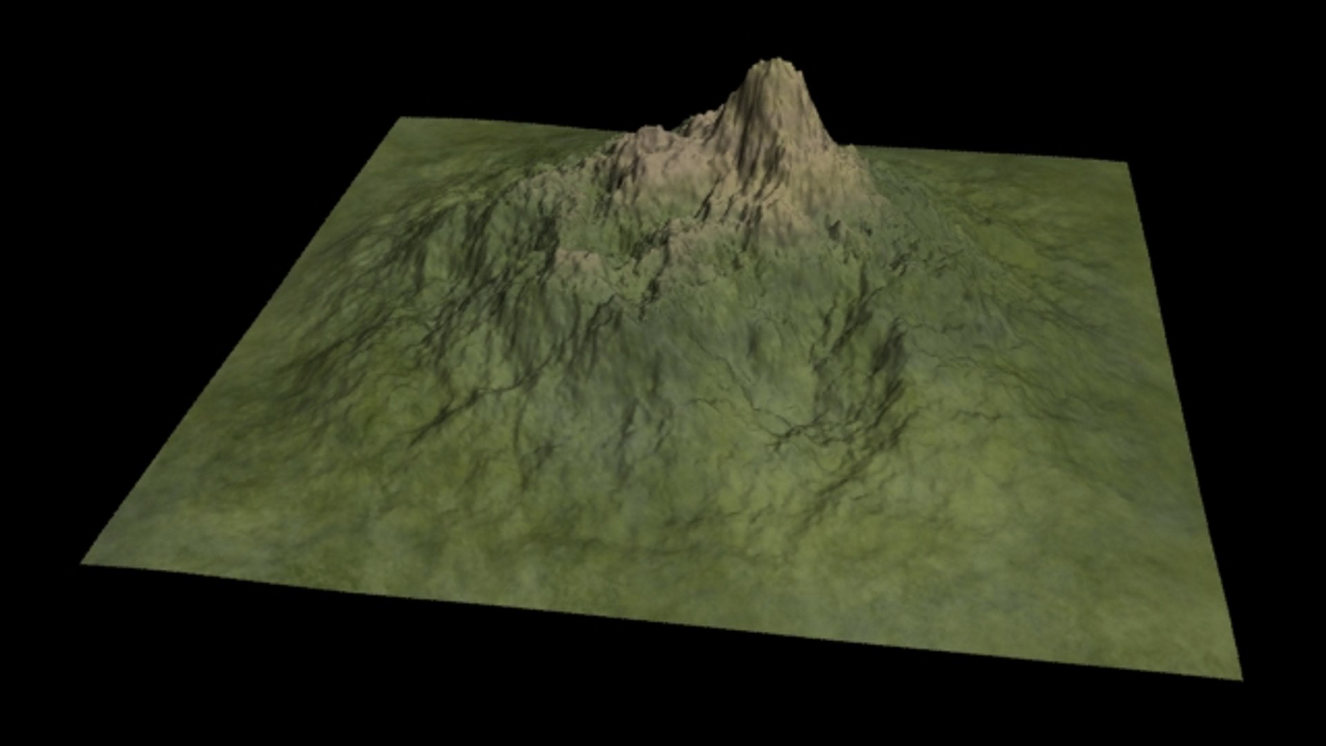 3d model mountain terrain landscape