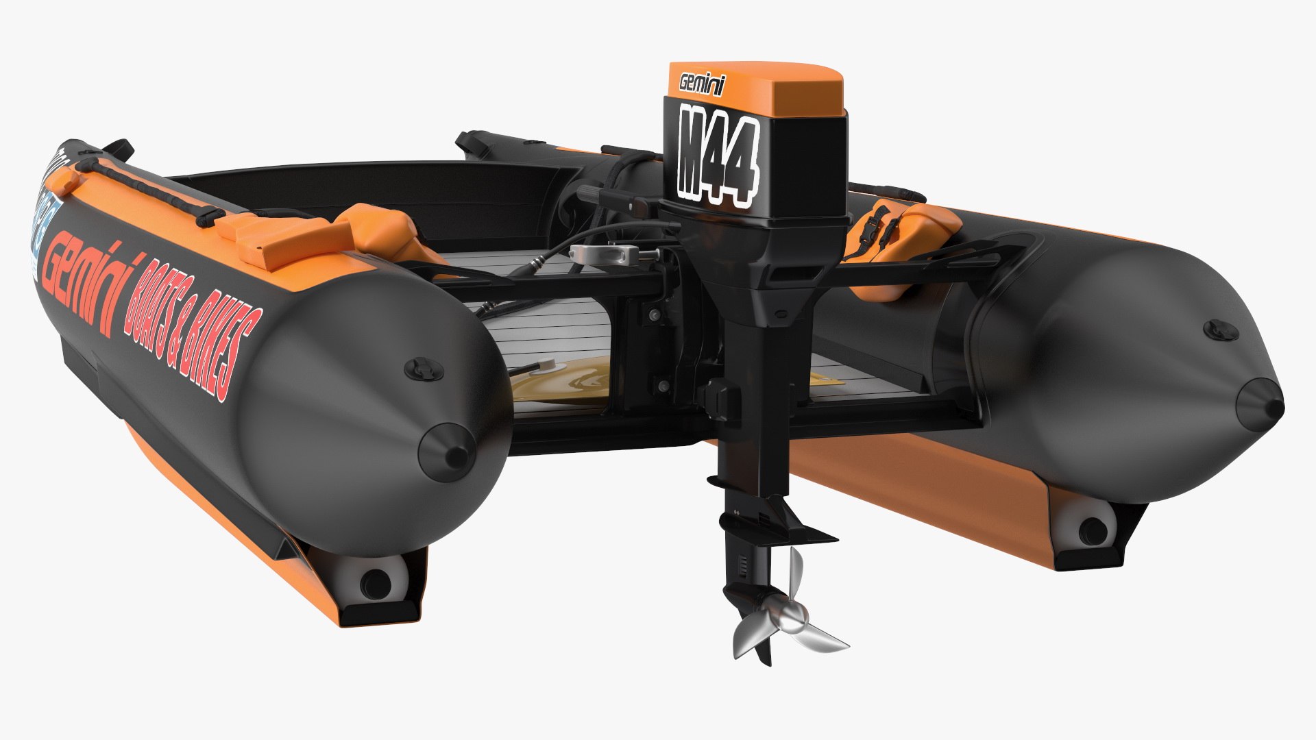 Racing Boat Gemini Zapcat F1 With Engine Orange Rigged 3D - TurboSquid ...