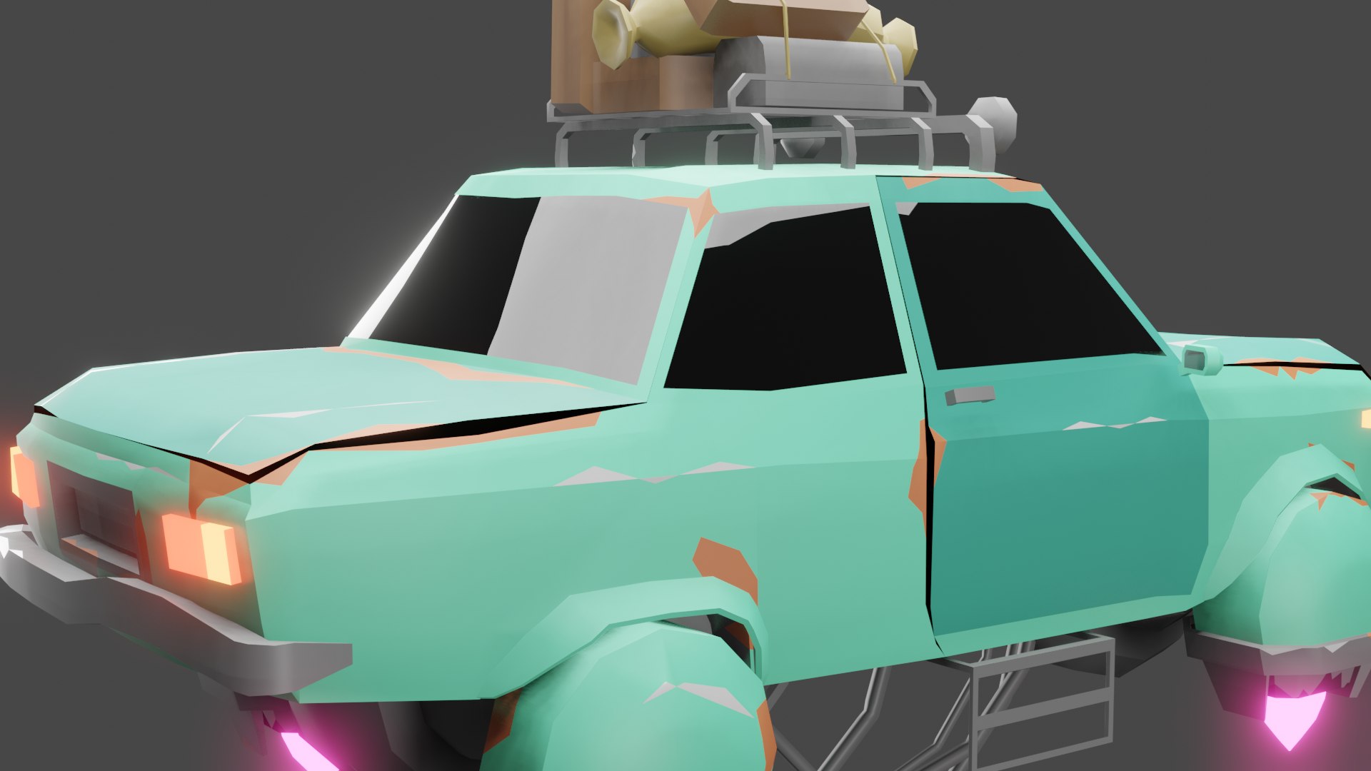 3D Sci-Fi Car Broken model - TurboSquid 1951475