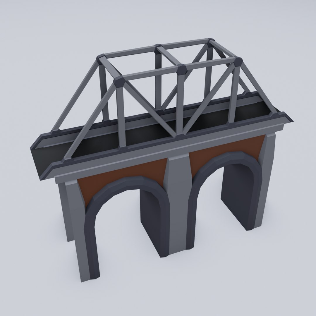 Railroad Bridges Kit Model - TurboSquid 1548260