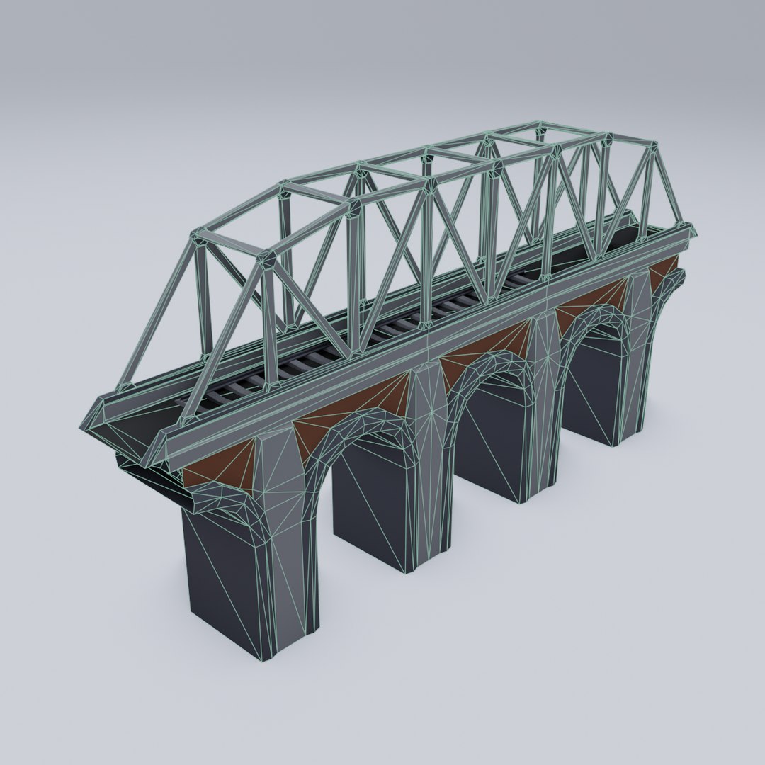 Railroad Bridges Kit Model - TurboSquid 1548260