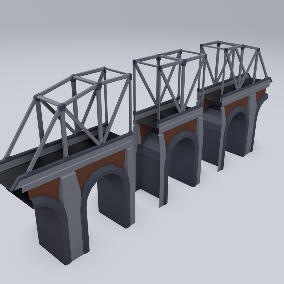 Railroad Bridges Kit Model - TurboSquid 1548260