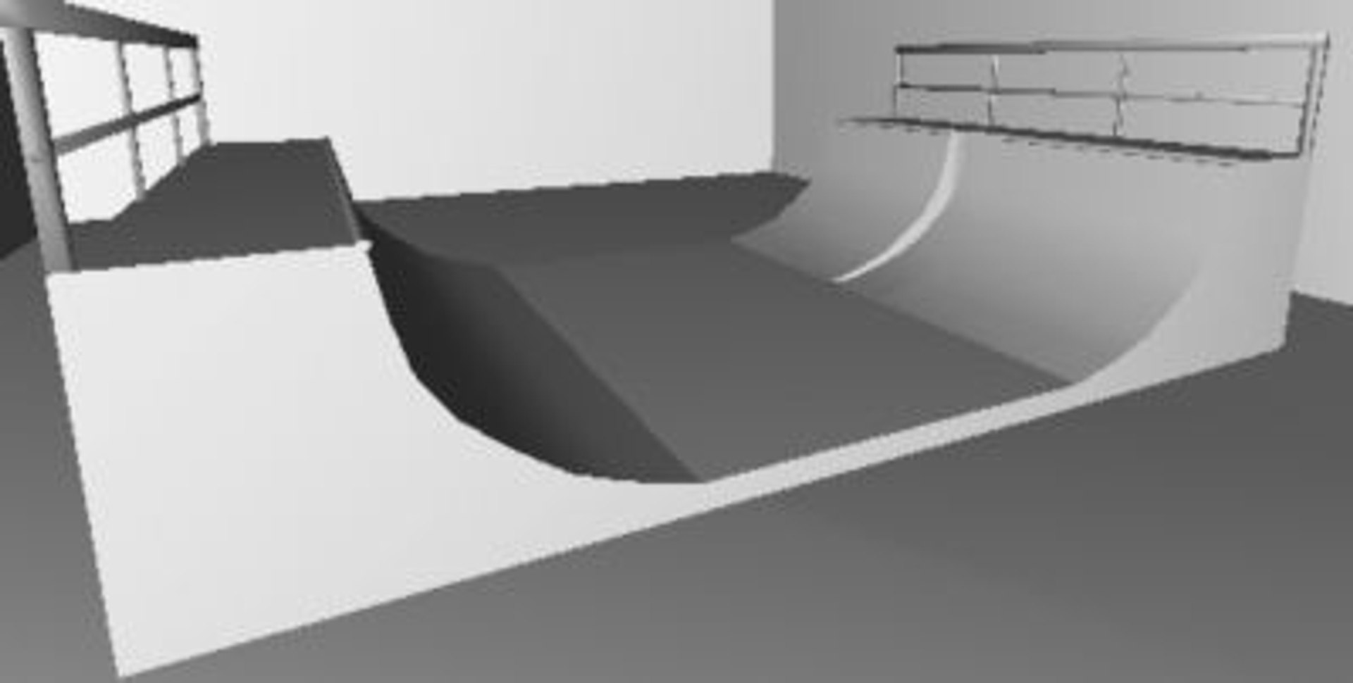 half pipe 3d model