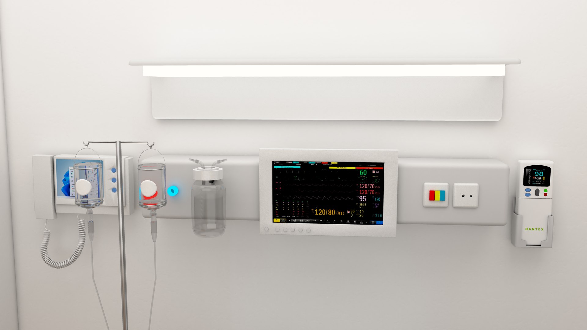 3D Model Patient Room 8K - TurboSquid 2336633