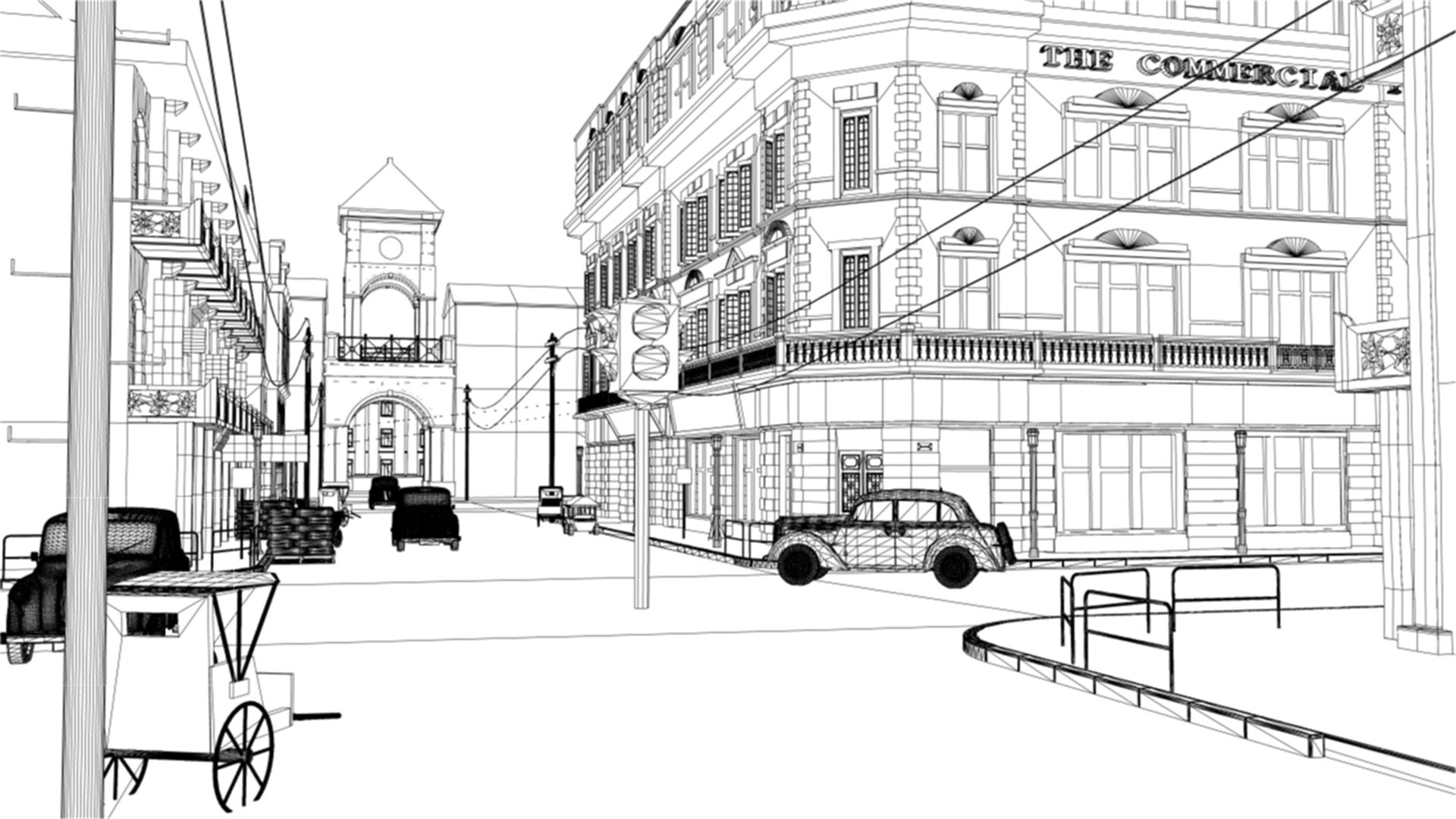 Shanghai Old Street Of Shanghai Alley To The Library Model - TurboSquid ...