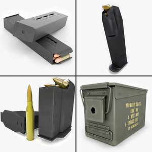 Collection Gun Magazine 3D Models for Download | TurboSquid