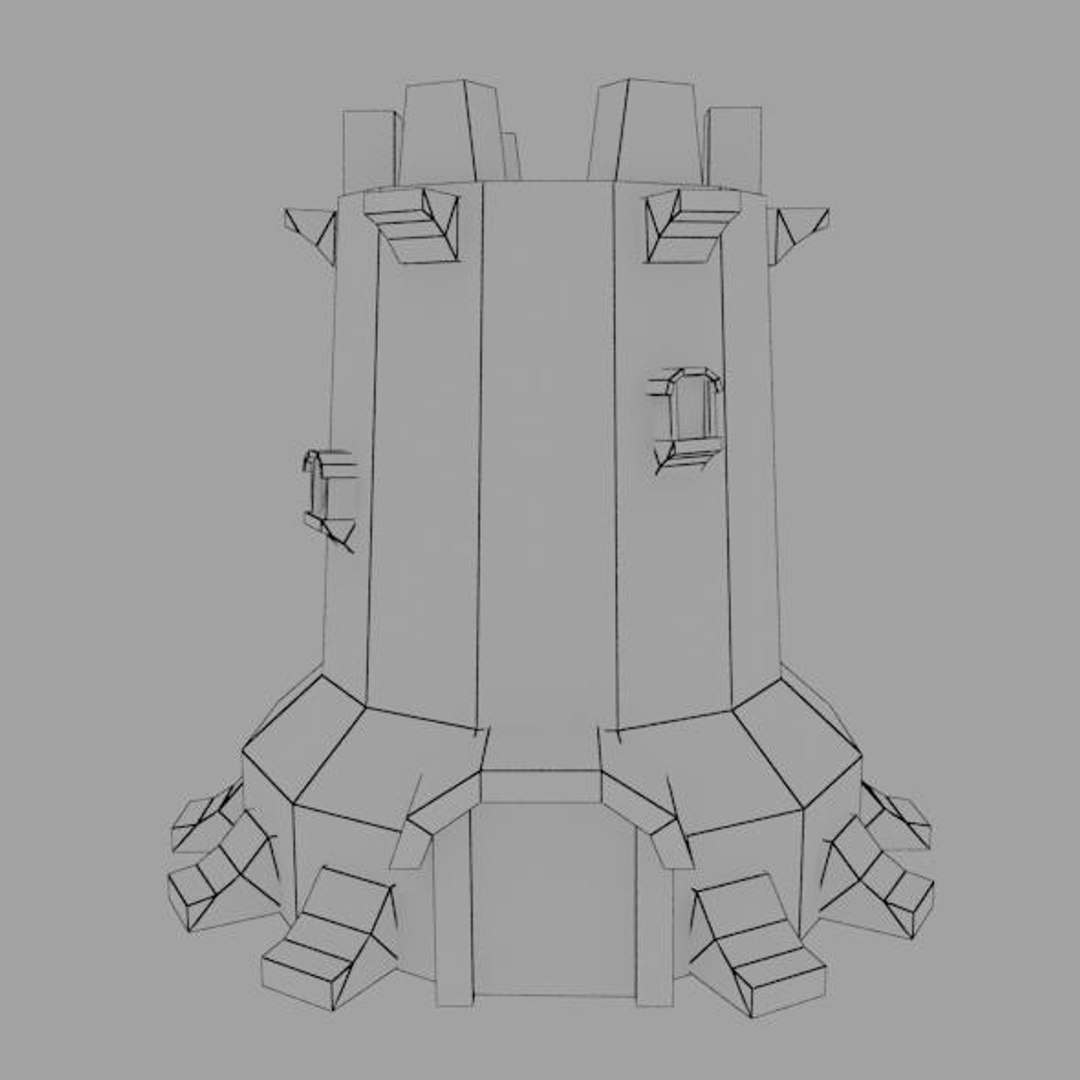 3d C4d Tower