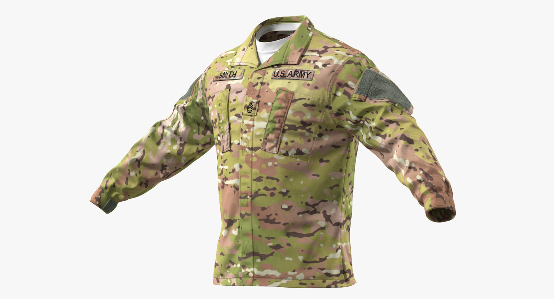 Army Acu Coat 3D Model - TurboSquid 1417071