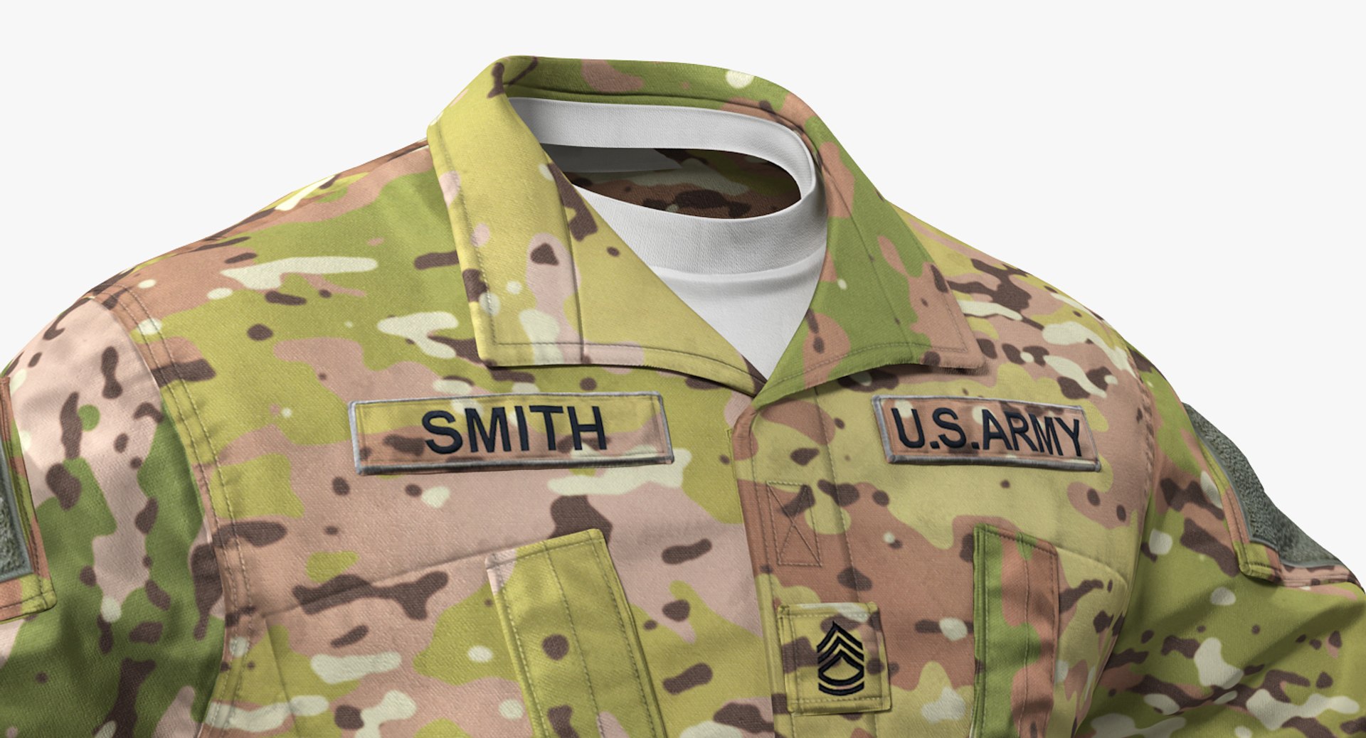Army Acu Coat 3D Model - TurboSquid 1417071