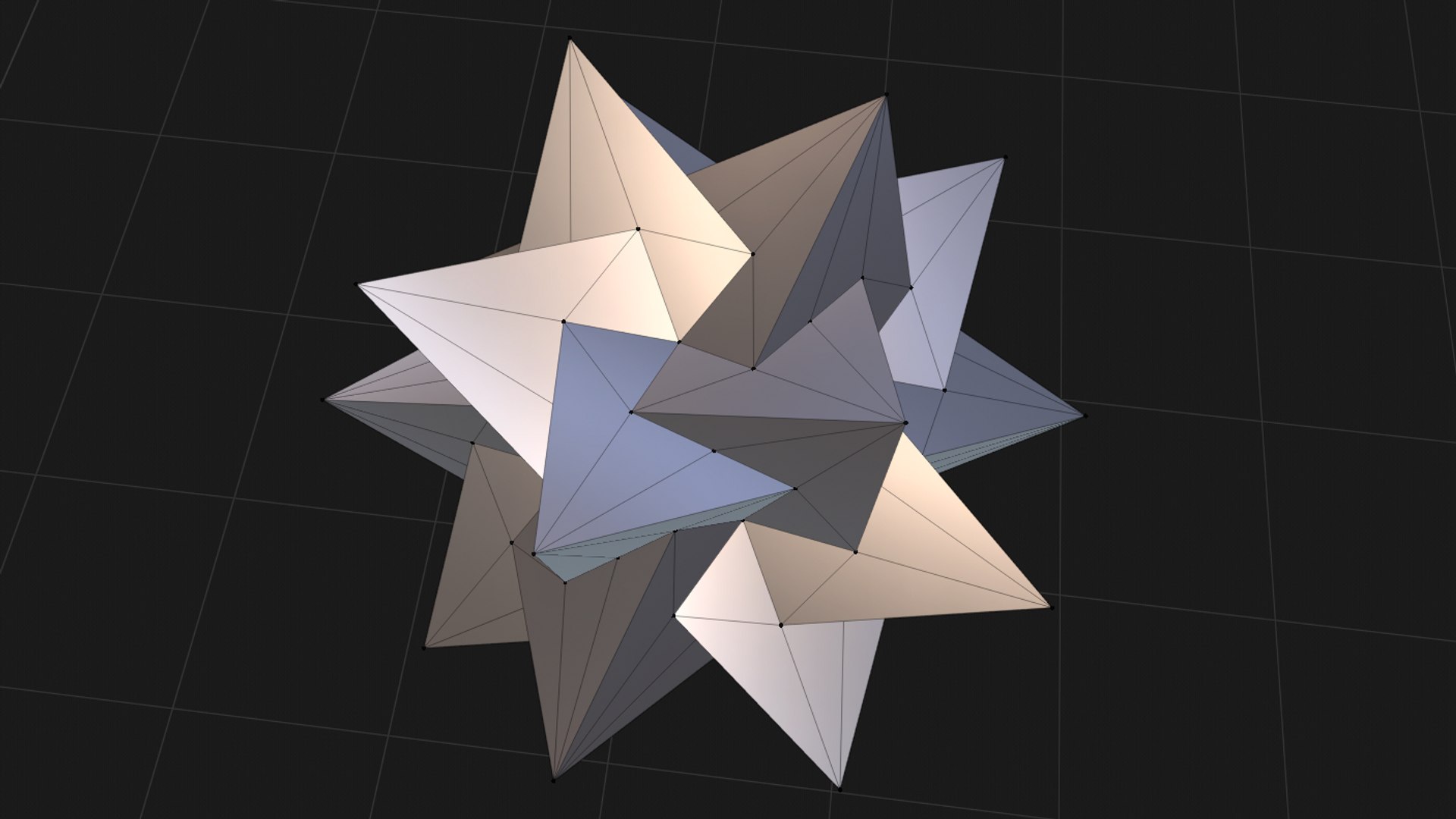 Printed Star-shaped Polyhedron Tetrahedrons 3D Model - TurboSquid 1559916