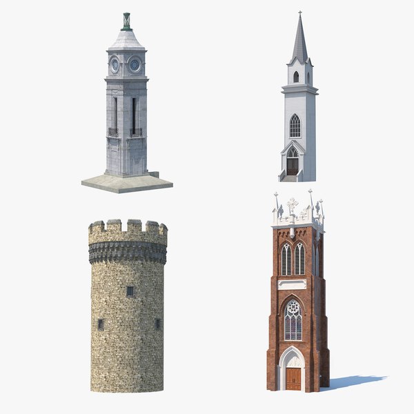 Clock Tower Blender Models for Download | TurboSquid