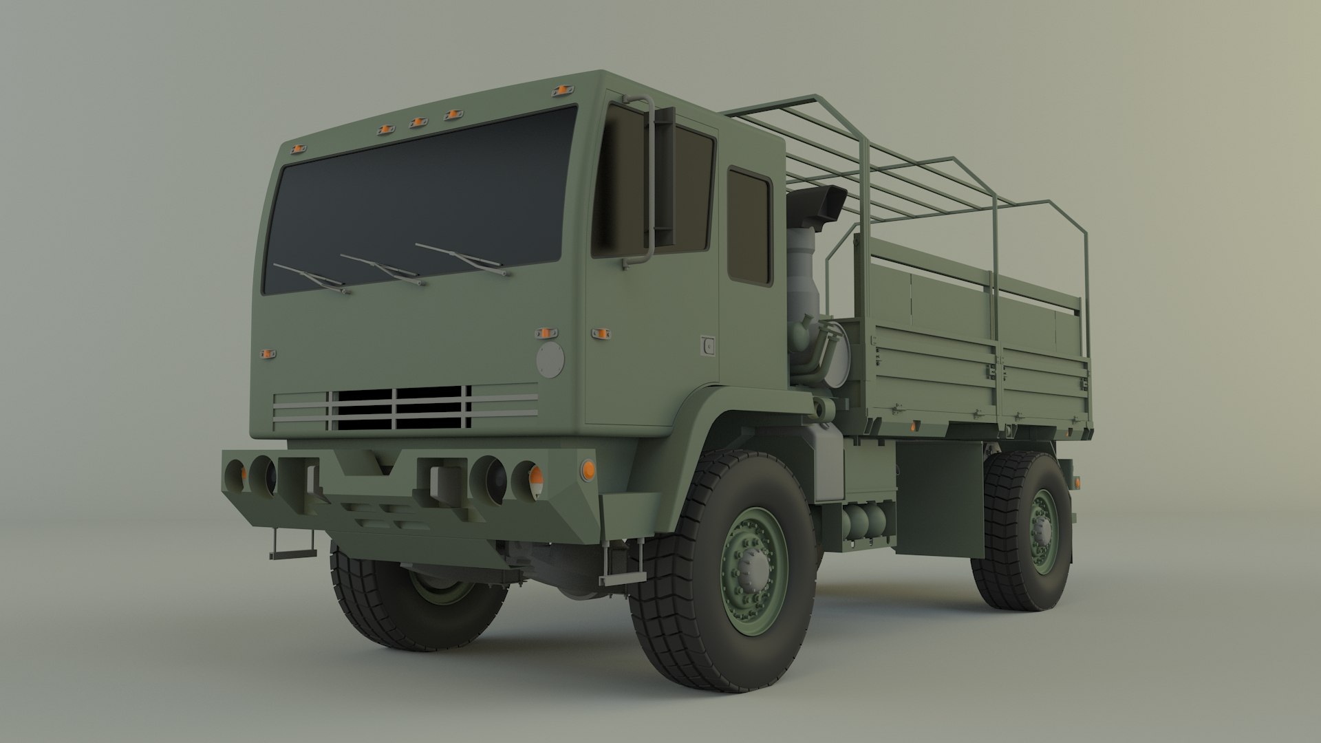 3D Model M1078 4X4 Military Cargo Truck - TurboSquid 2389145