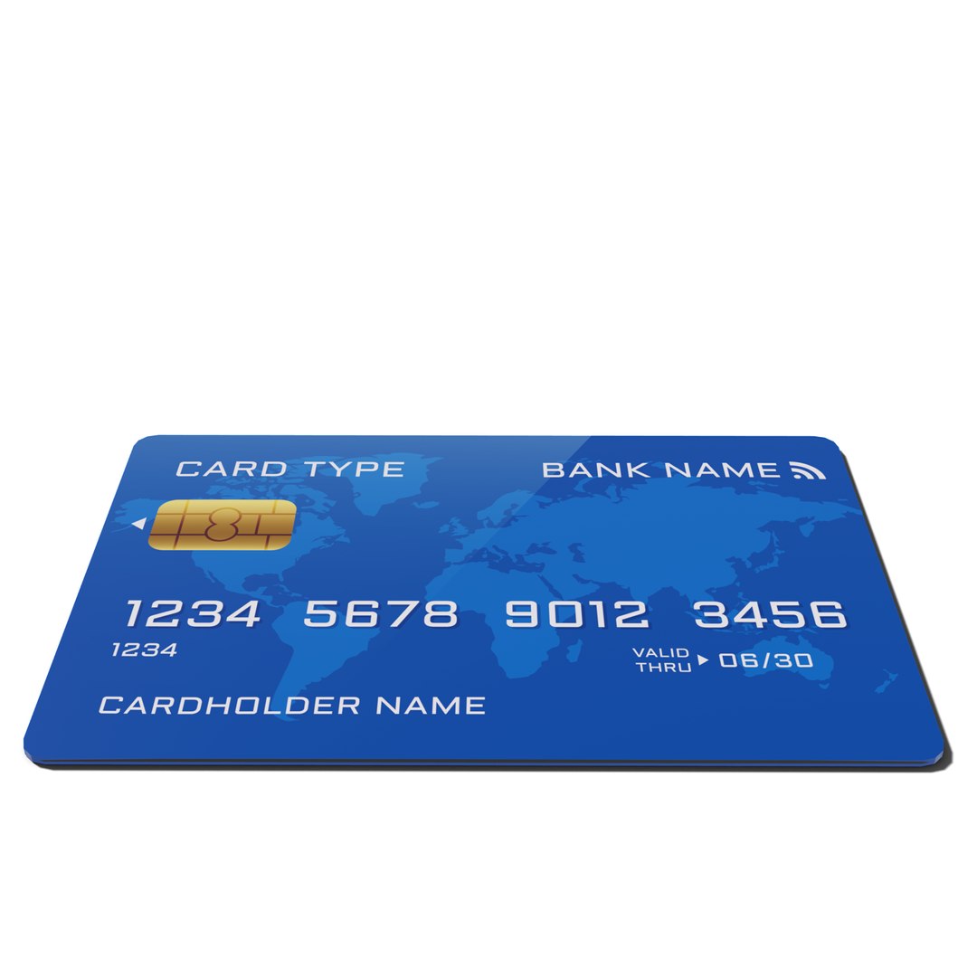 Credit Card 3D Model - TurboSquid 2090168
