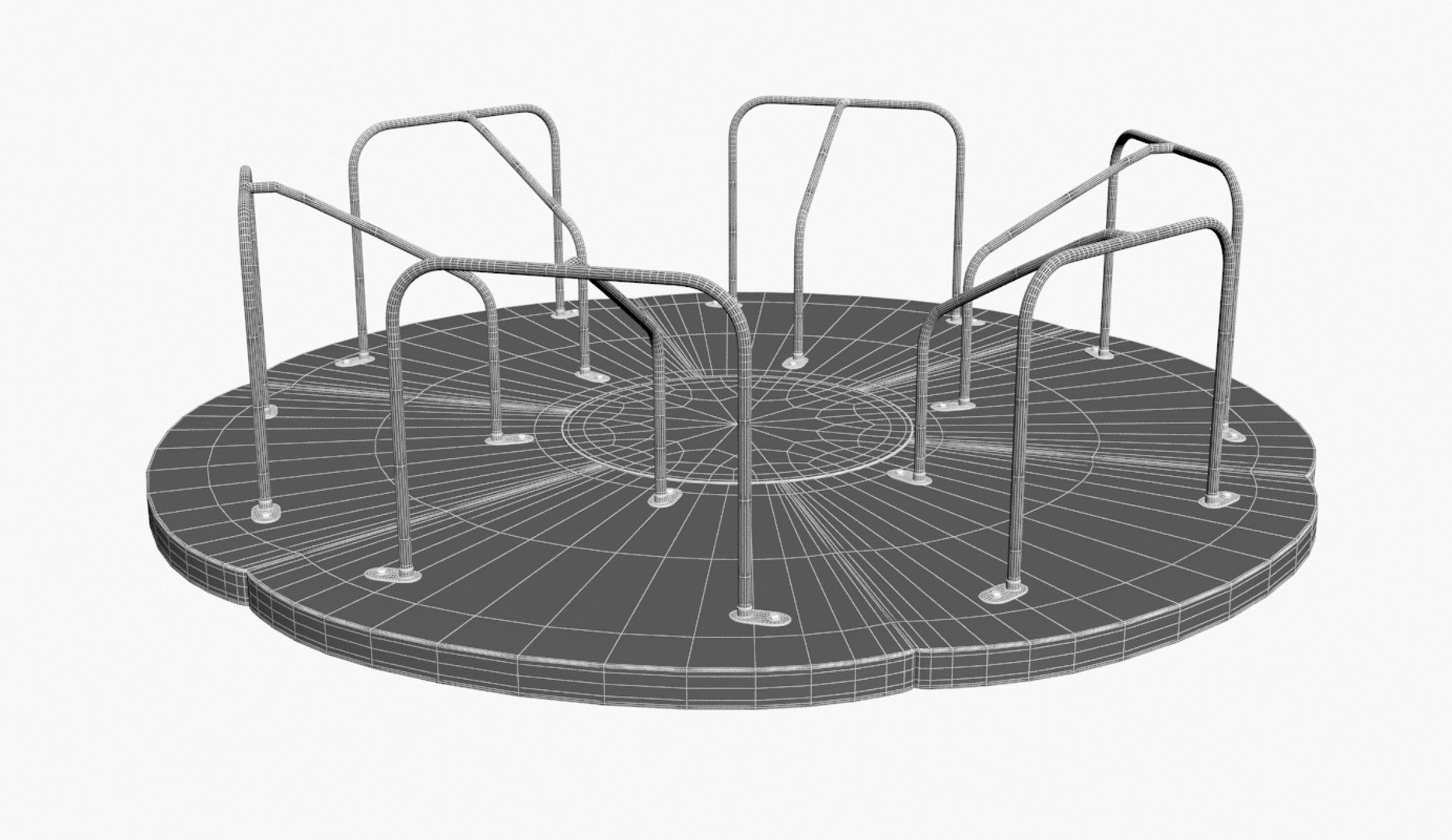 3D Playground Carousel - TurboSquid 1332936