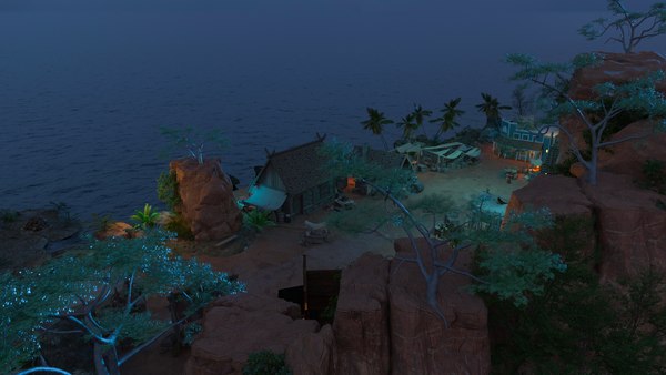 3D Island calm model - TurboSquid 1824542