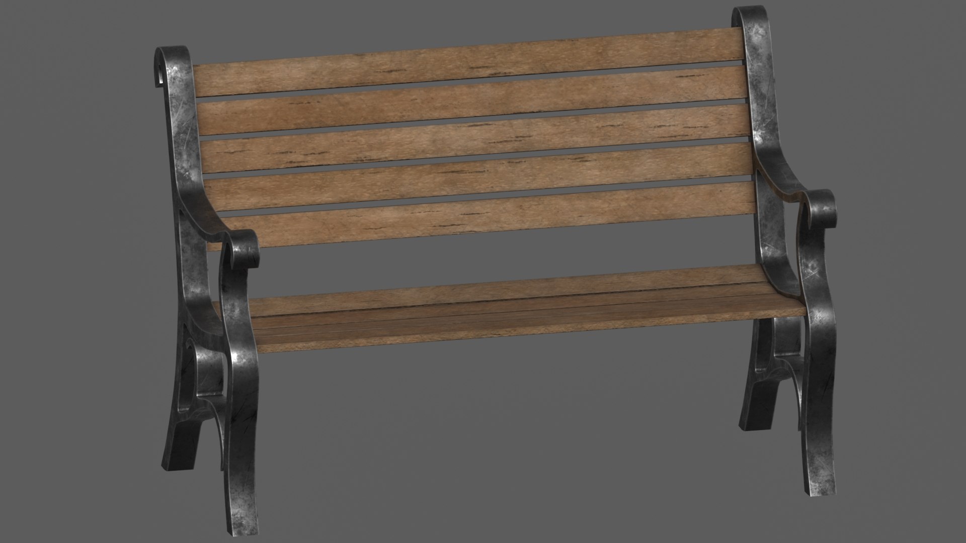 Park Bench 3D Model - TurboSquid 1946244
